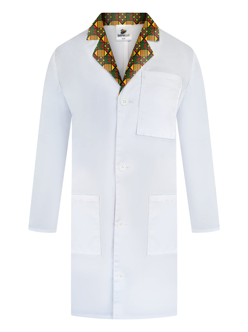 Designer Lab Coat-African Print – Selina Ann Work Apparel